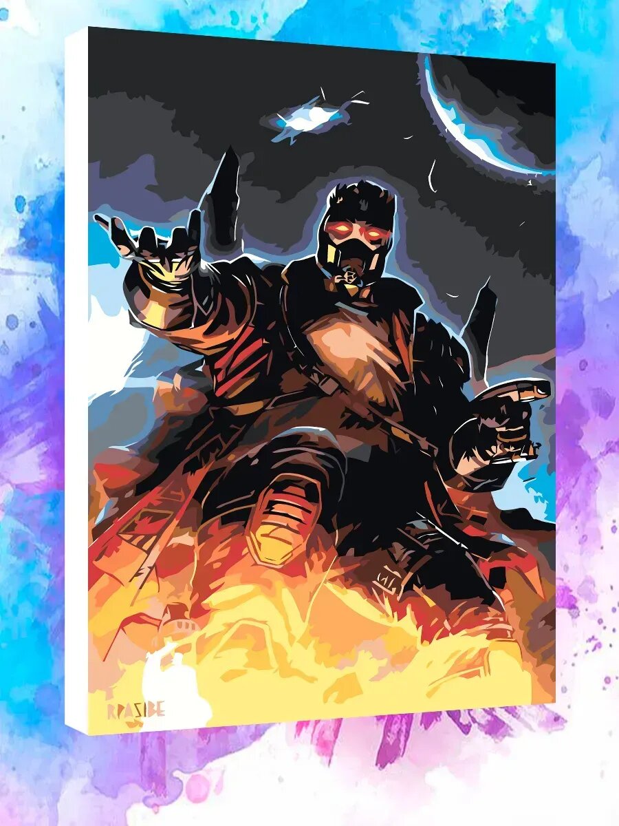Картина по номерам Звёздный Лорд Марвел Marvel Кино