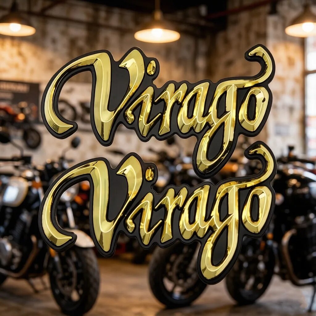 Мотоциклетный топливный бензобак, эмблема, украшение, 3D наклейки, наклейки для Yamaha Virago XV125 XV250 XV400 XV535 XV700