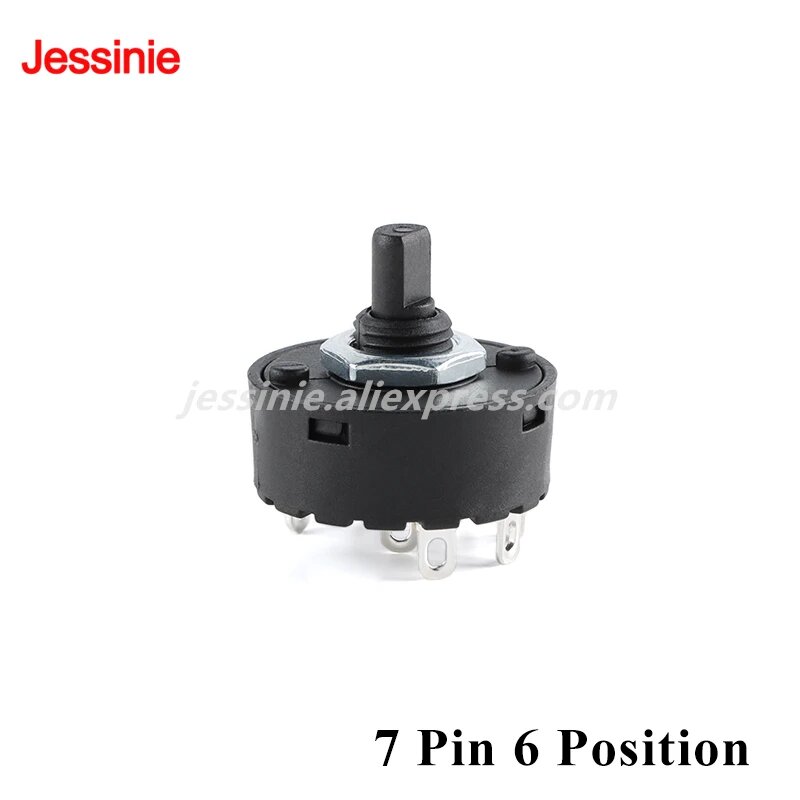 Поворотный переключатель 7Pin 6Gear, черный