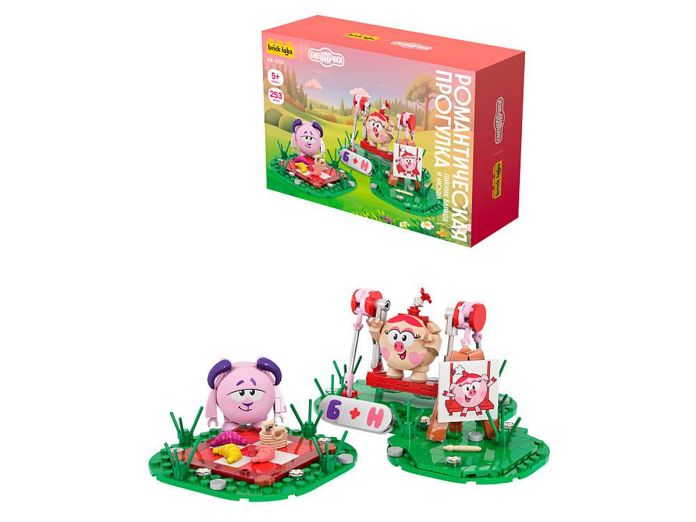 Конструктор Brick Labs Смешарики AB-1513 Конструктор Романтическая прогулка
