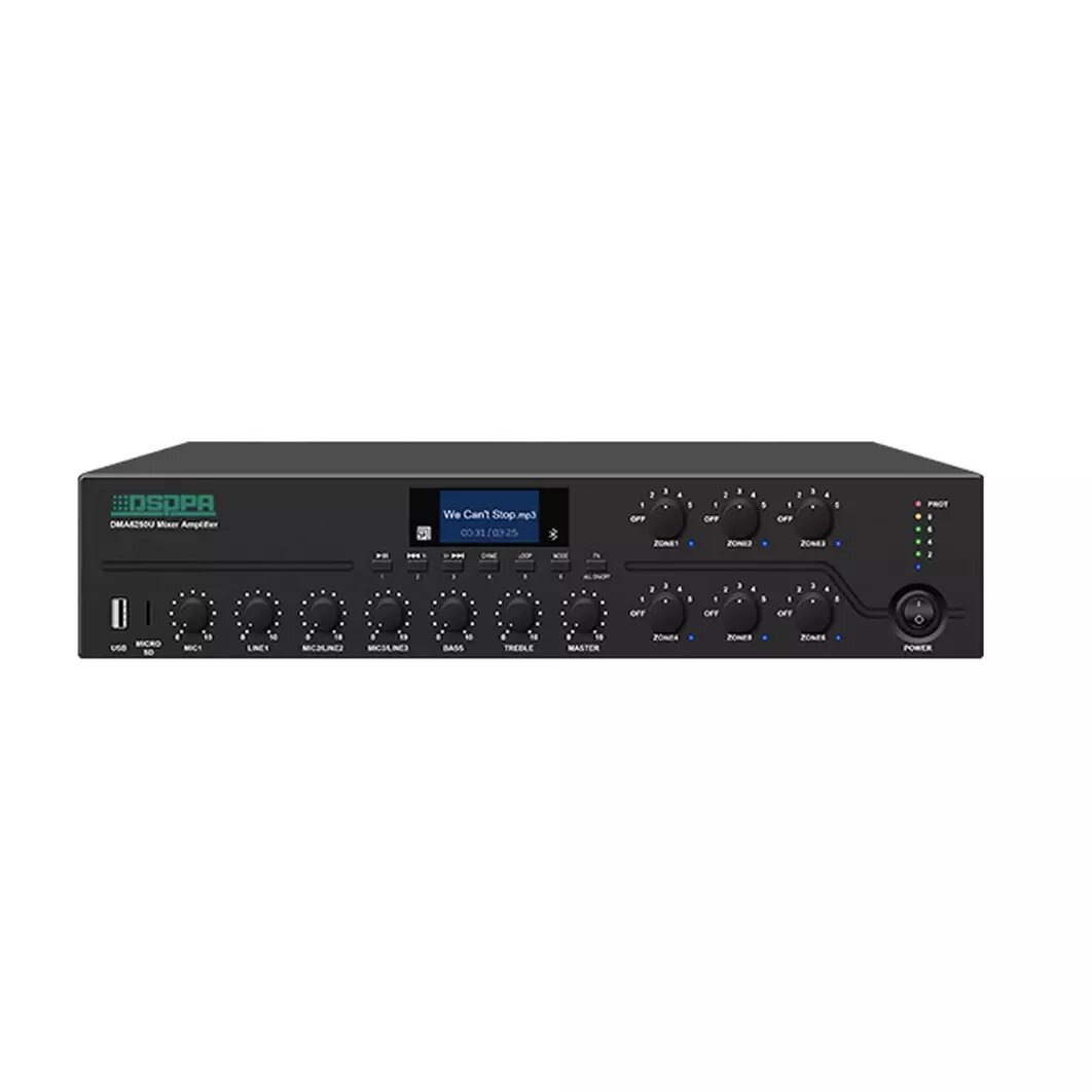 Микшер-усилитель трансляционный DSPPA DMA6500U