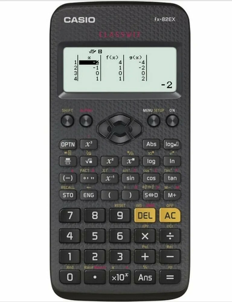 Casio FX-82EX, 274 функции, батарея, сертифицирован для Калькулятор инженерный