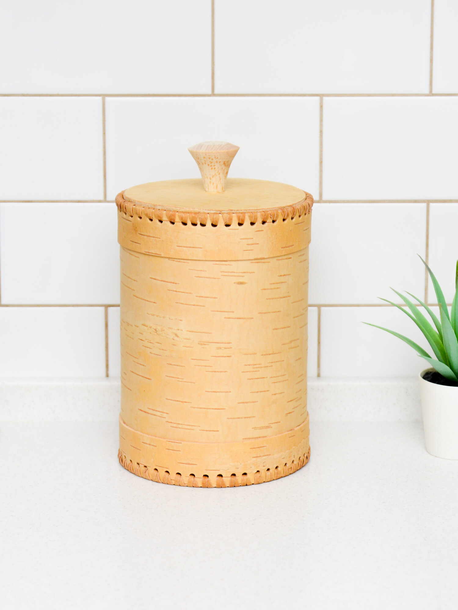 Туес из бересты чистый без рисунка большой D12 H18