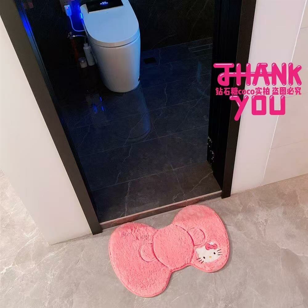Подушечка для ног MINISO Sanrio Hello Kitty, розовая, плюс бархат