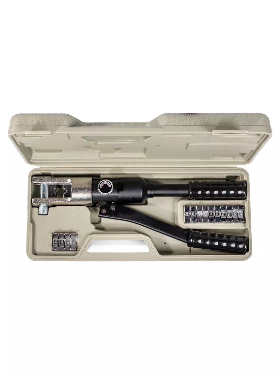 Ручной гидравлический пресс КВТ ПГРс-300, 10–300 мм², усиление 12 т, от 15 °C до +50 °C