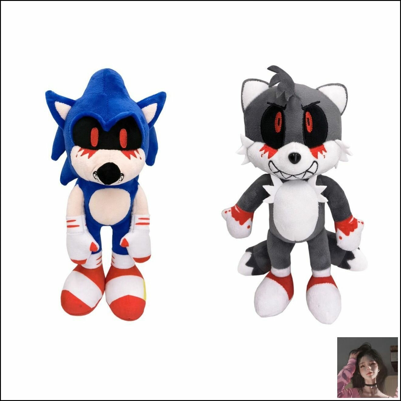 Плюшевая игрушка "Sonic EXE", мягкая, ручная работа, цвет Y447 — фото 1
