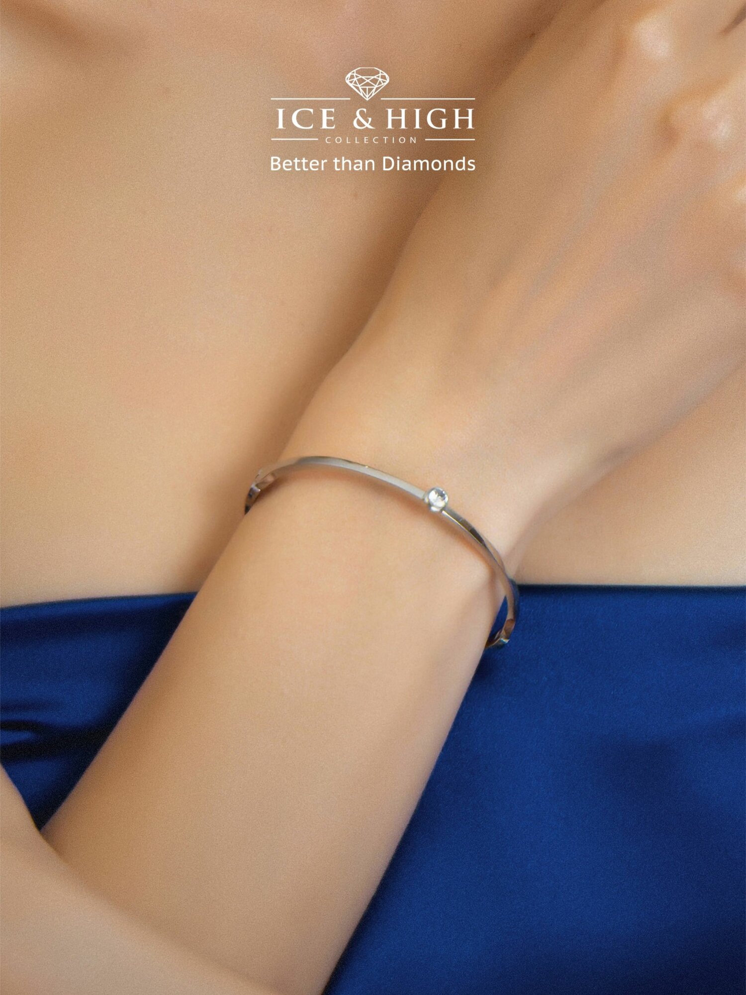 Браслет, Swarovski Zirconia, искусственный камень