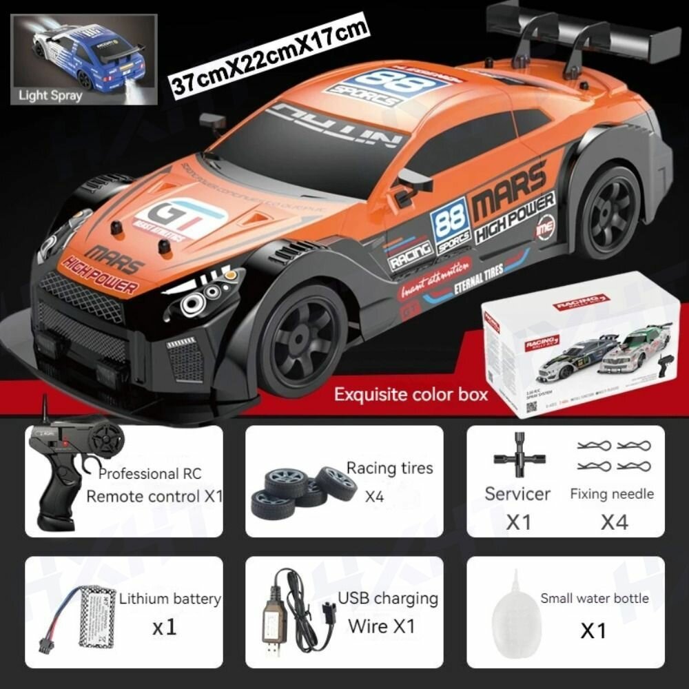 RUNSTAR 1:16 RC Электрический Гоночный Дрифт Автомобиль С Функцией Распыления