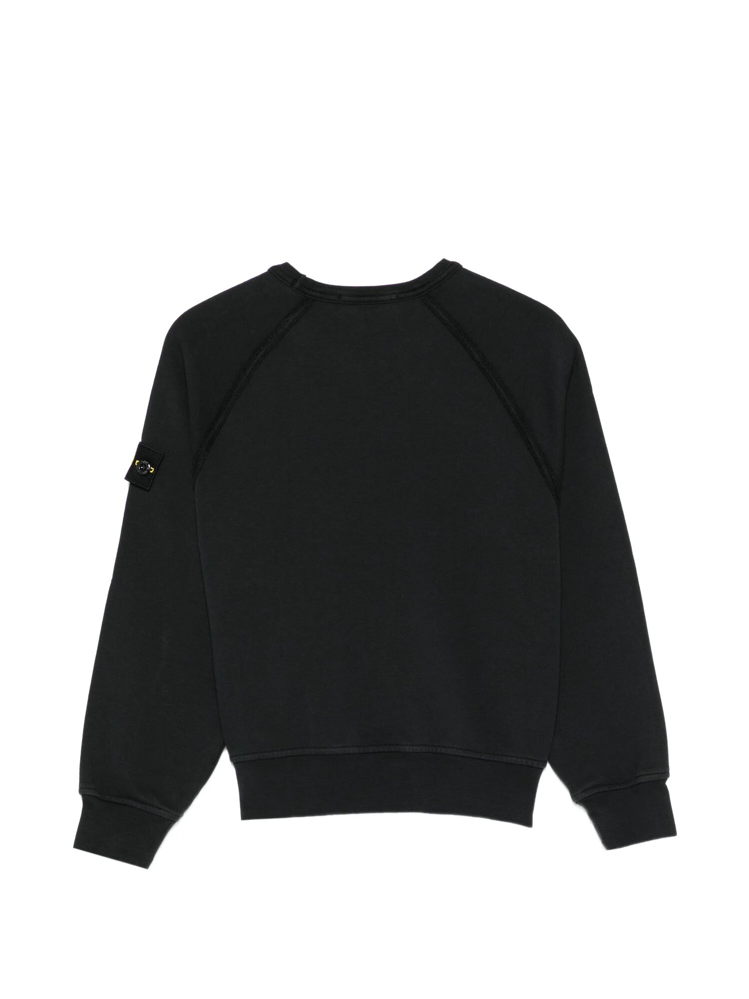 Толстовка Stone Island Round-neck logo-patch sweatshirt, размер 14 лет, черный — фото 1