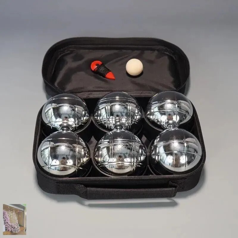 Набор для петанка из 6 металлических шаров с кошонетом и чехлом для игры на улице