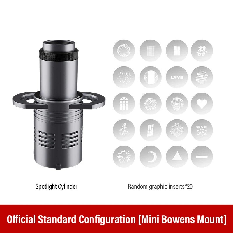 Godox ML100Bi Spotlight Cylinder Mini Bowens Mount, x20