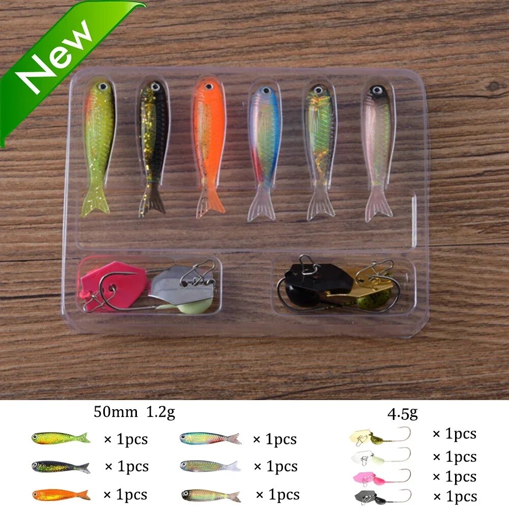 Набор приманок GOBAIT, 10 шт, Цвет: 10pcs A9
