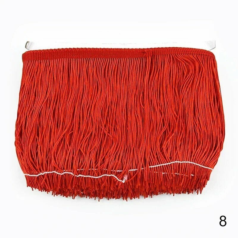 Красная бахрома для шитья, 5 м, 10 см, No8