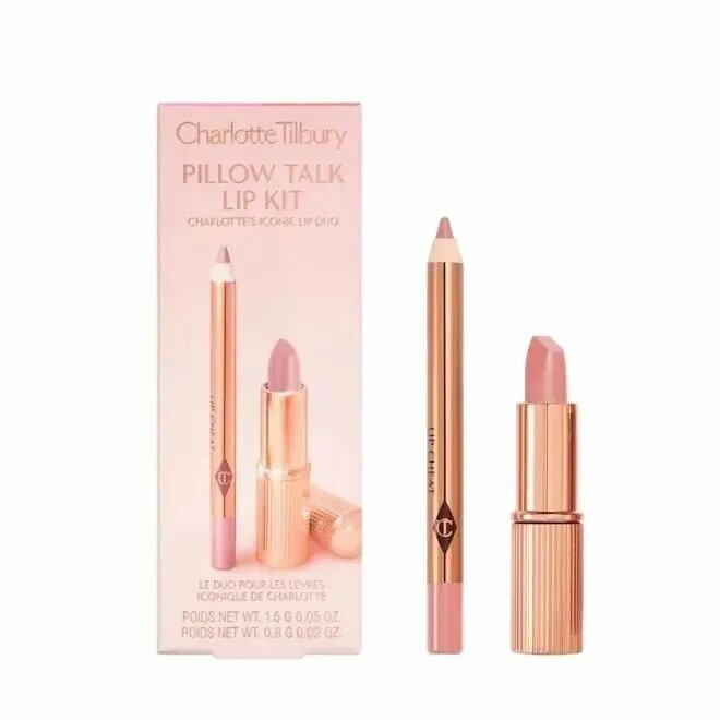 Charlotte Tilbury Подарочный набор косметики для макияжа губ Pillow Talk Fair Lip Kit