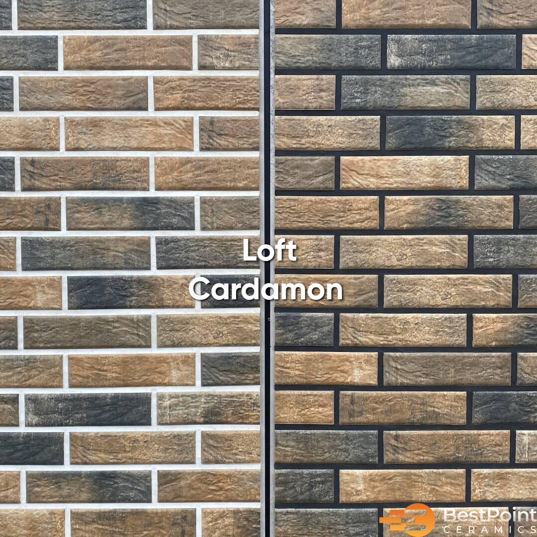 Плитка клинкерная BestPoint "Loft Cardamon" 24,5х6,5 см, матовая, коричневая