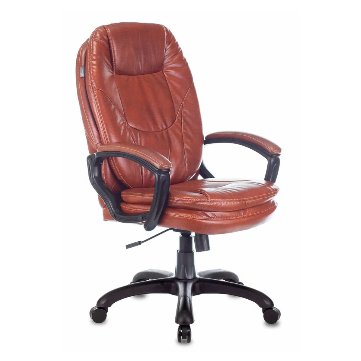 Кресло офисное Бюрократ CH-868N коричневое искусственная кожа, выдерживает до 120 кг
