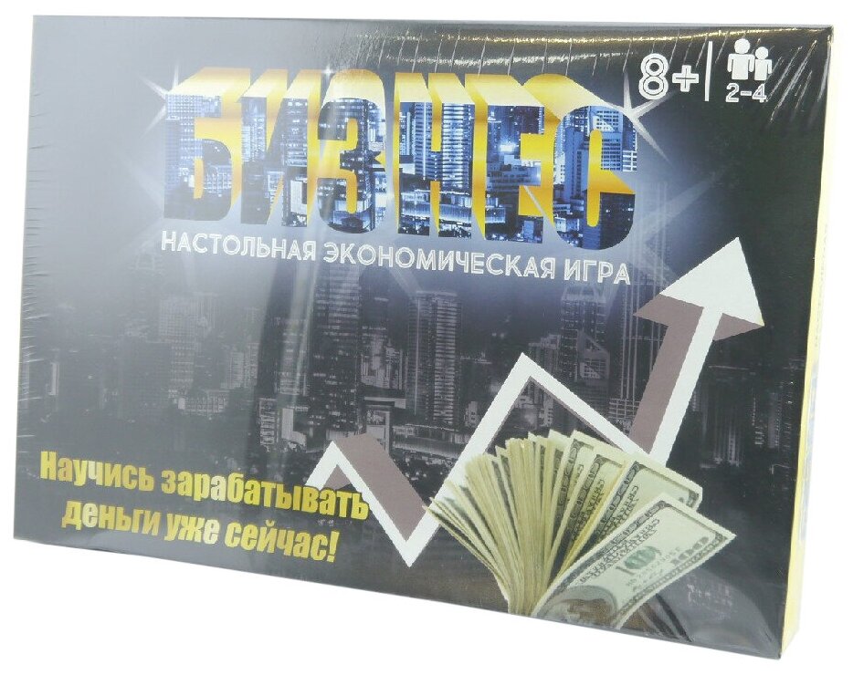 Настольная игра Leader "Бизнес", от 8 лет, максимум 4 игрока