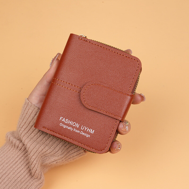 ZY Кошелек Мини Многофункциональный ПУ Кожа Для карт RFID