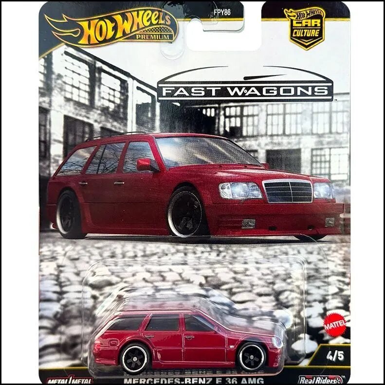 Коллекционный набор Гоночные универсалы от Hot Wheels: 5 легендарных моделей в масштабе 1:64 Audi RS6 Avant, Chevrolet SS, Volvo 850 и другие