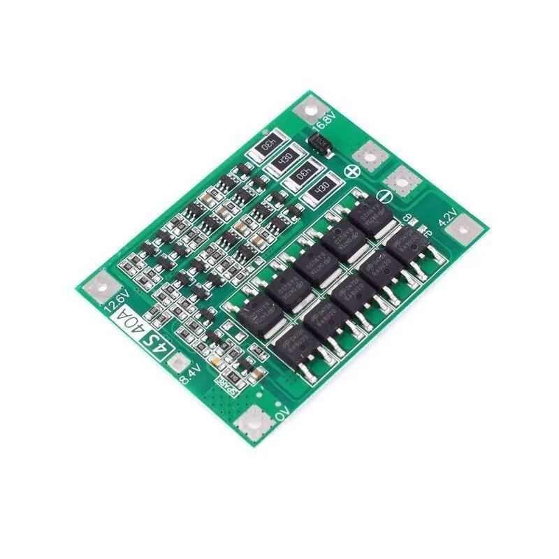 Защитная плата 3S/4S 40A/60A 18650 BMS, для зарядки литий-ионных батарей, для двигателя перфоратора, 11,1 В/12,6 В/14,8 В/16,8 В с увеличителем/балансиром