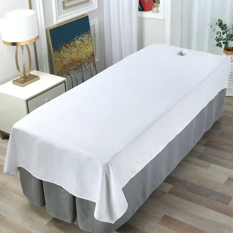 Простыня для массажного стола белая 100x200 см