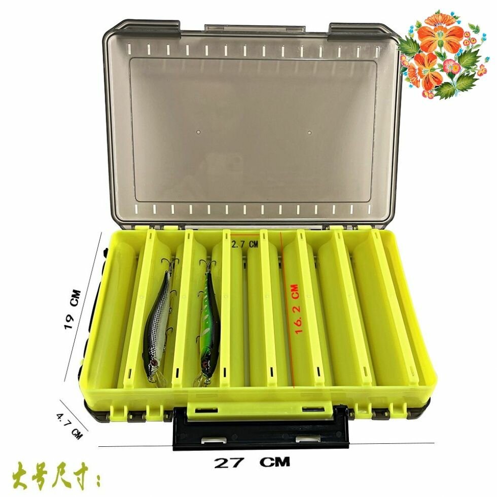 Эксклюзивный двухсторонний бокс для хранения воблеров, раттлинов и блесен