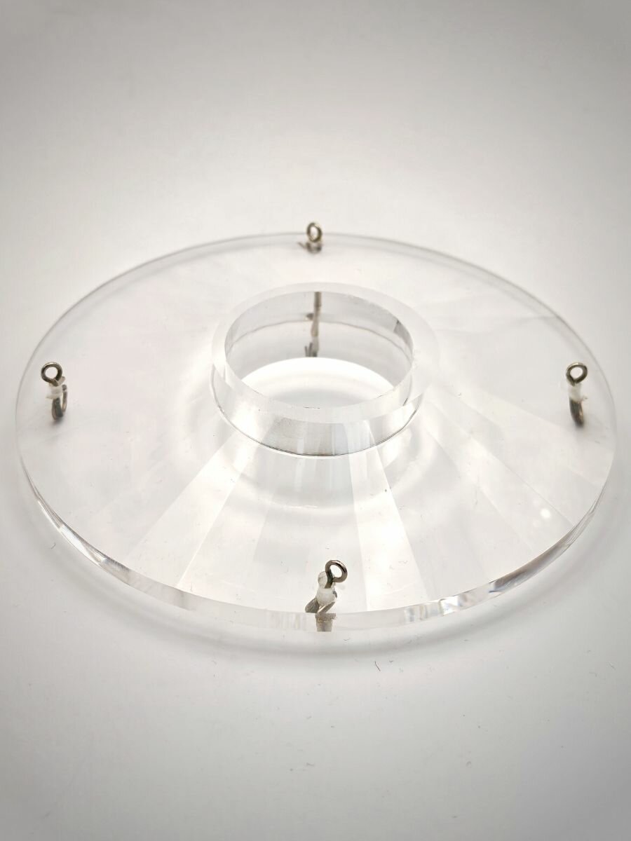 Чашка (блюдце) для люстры и бра 30мм, прозрачный