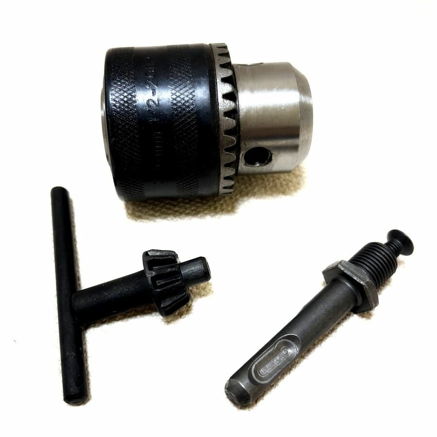 Патрон переходник ключевой 3 - 16 мм 1/2" SDS+, ключ