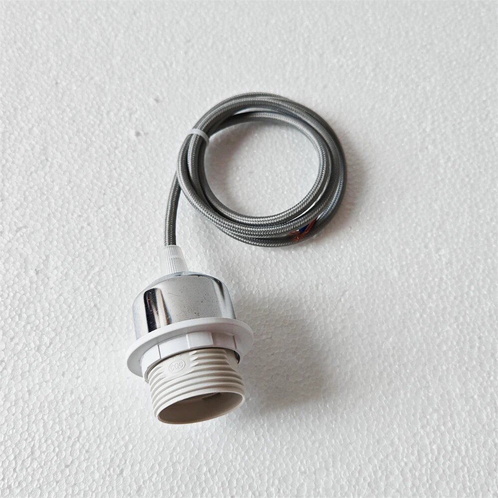 Патрoн для лампы E26/E27, Chrome, 1.5m Wire