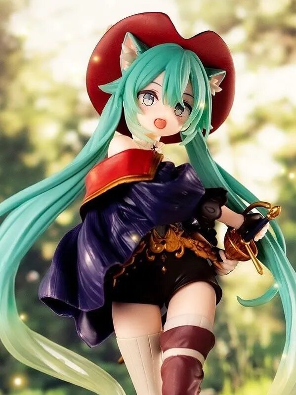 Фигурка Хацунэ Мику Кот в сапогах / Hatsune Miku Wonderland (20см, пакет)