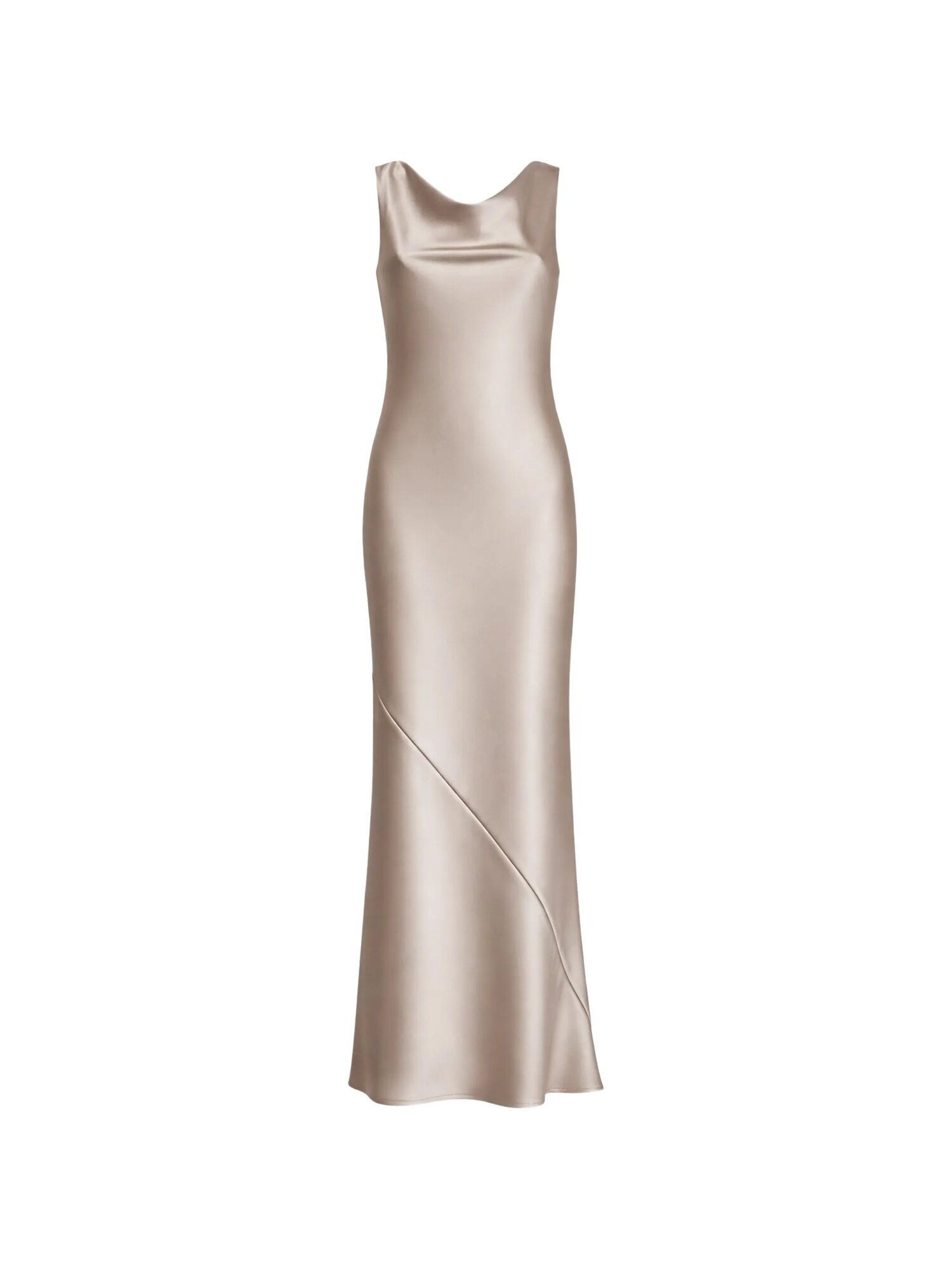 Платье Draped round-neck maxi dress
