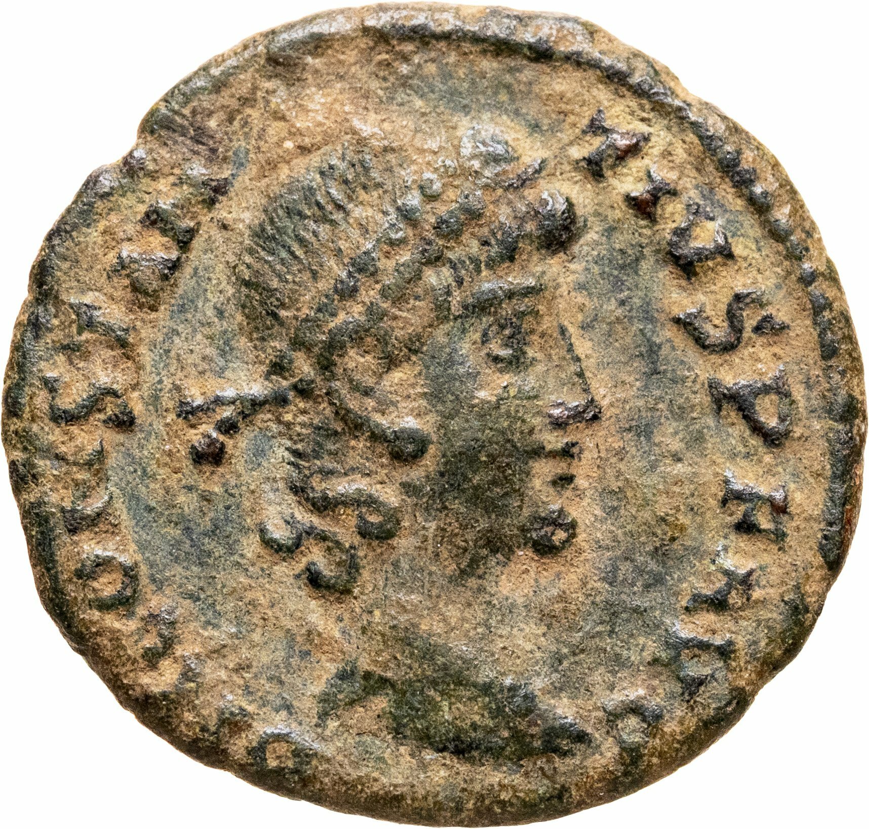 Римская империя, Констанций II, 337-361 годы, Нуммий , Медь, в сохранности XF