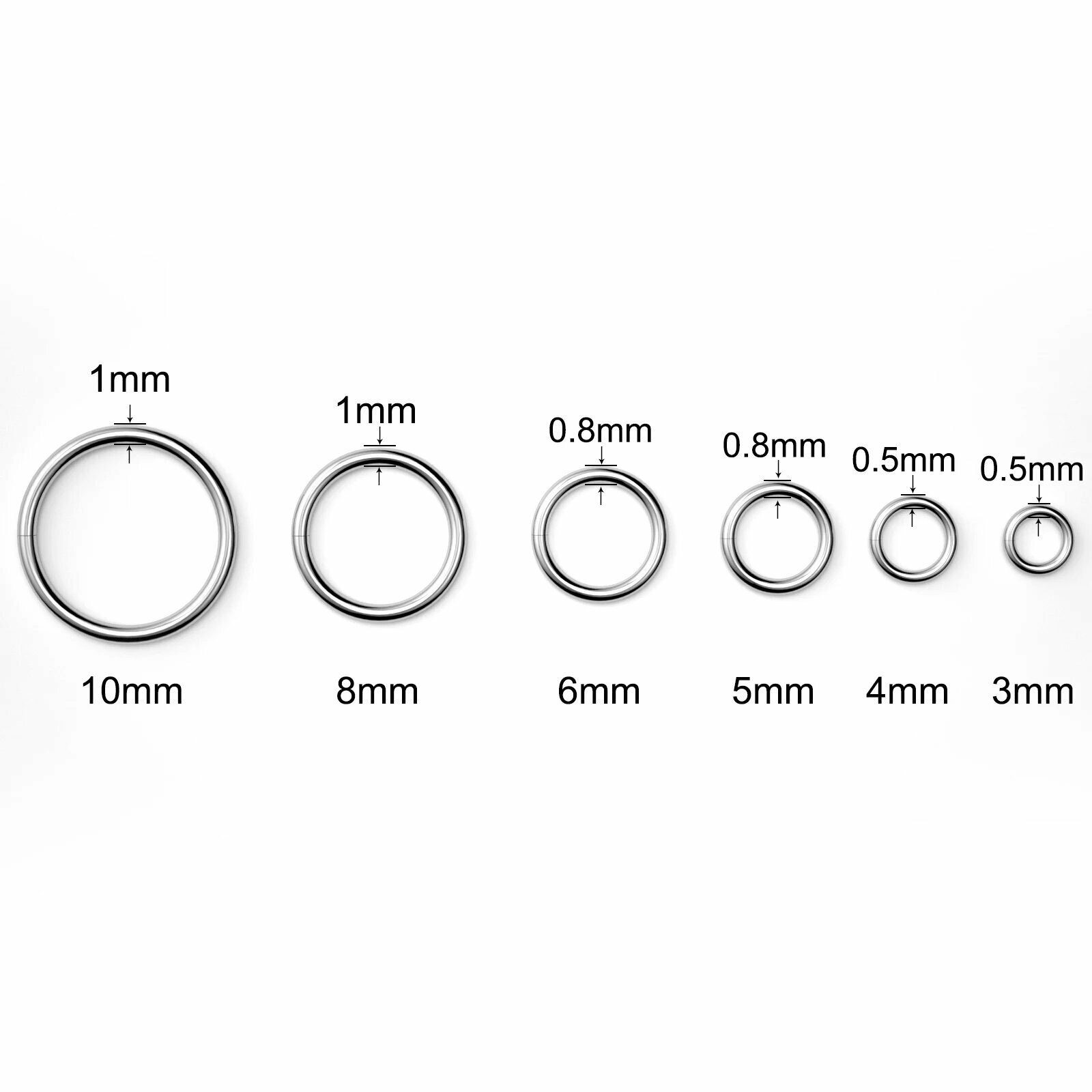50/100 шт./лот оптовая продажа круглые колечки для ожерелья браслета серьги Подвески соединители DIY Изготовление ювелирных изделий Аксессуары для рукоделия