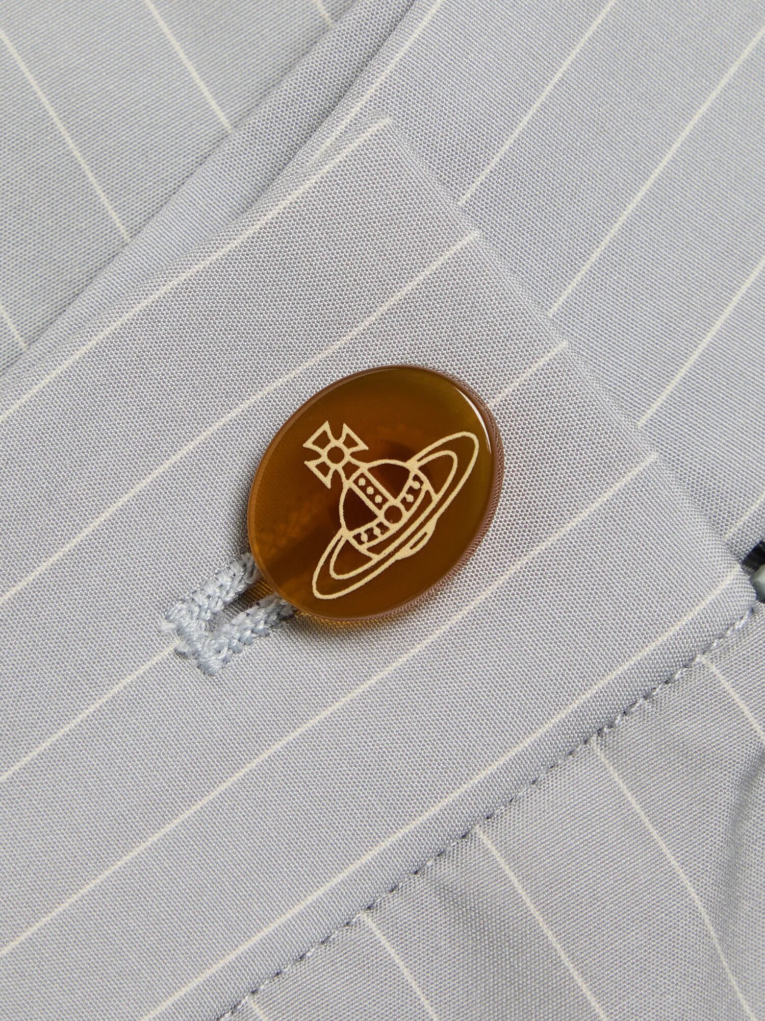 Юбка Vivienne Westwood Pinstripe mini skirt, размер 42, серый — фото 1
