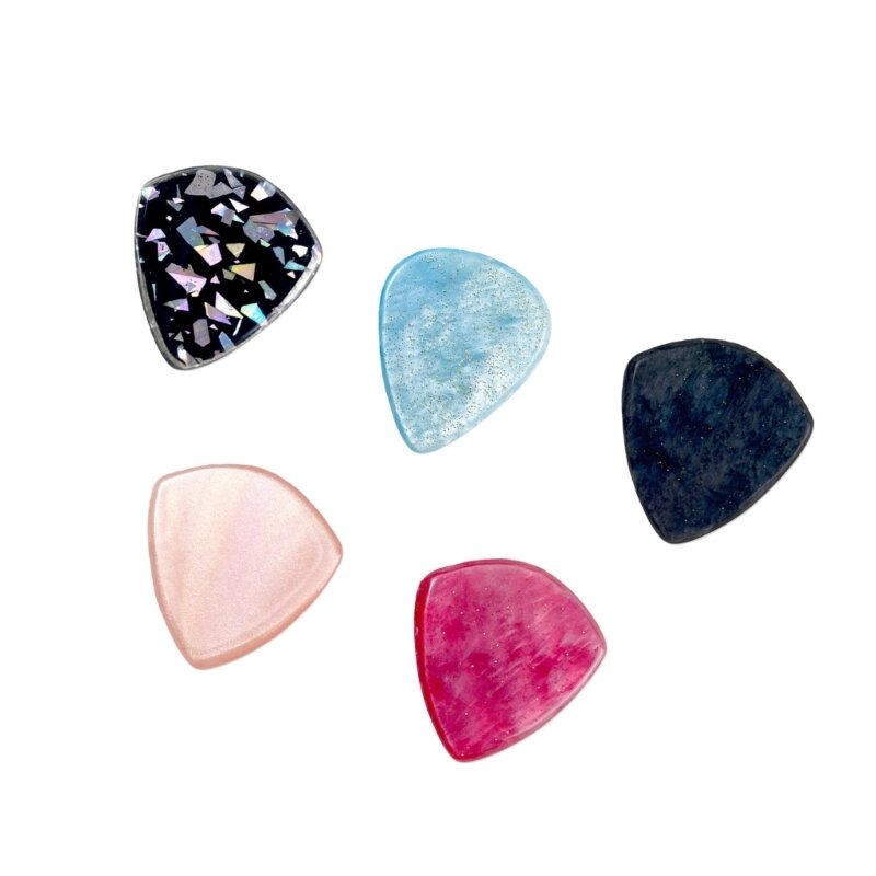 5 упаковок Прочностных Смол Медиаторы Для Гитары Гитара Бас Медиаторы Для Большого Пальца Музыкальный Инструмент Медиатор Аксессуар Для Электрогитары