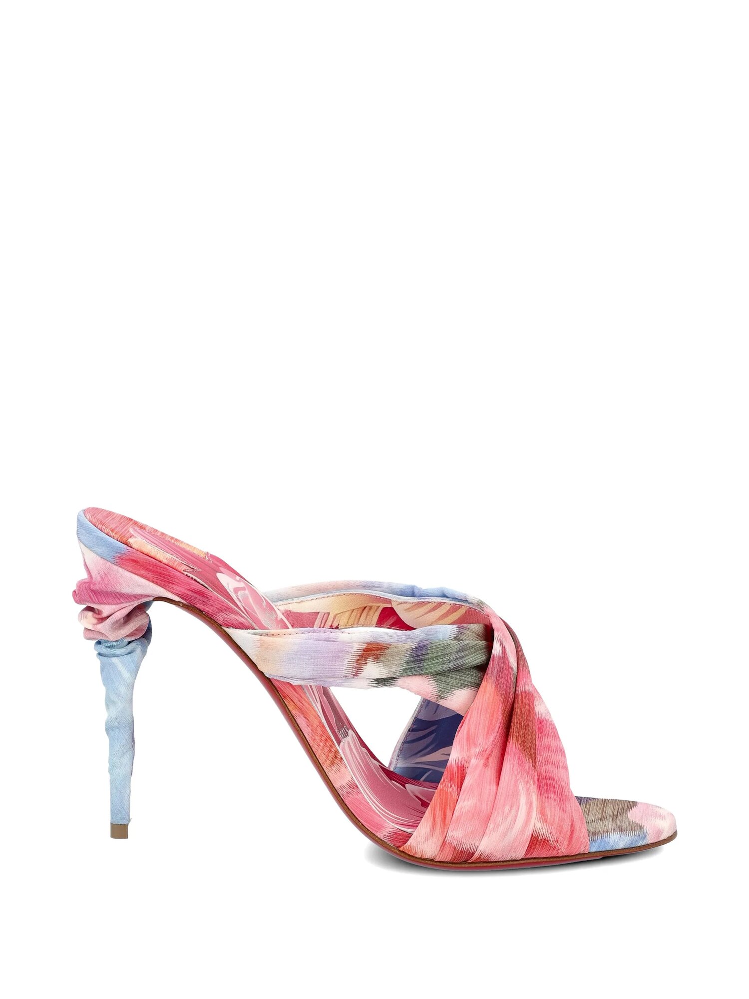 Босоножки Affabula 100mm floral-print twisted sandals
