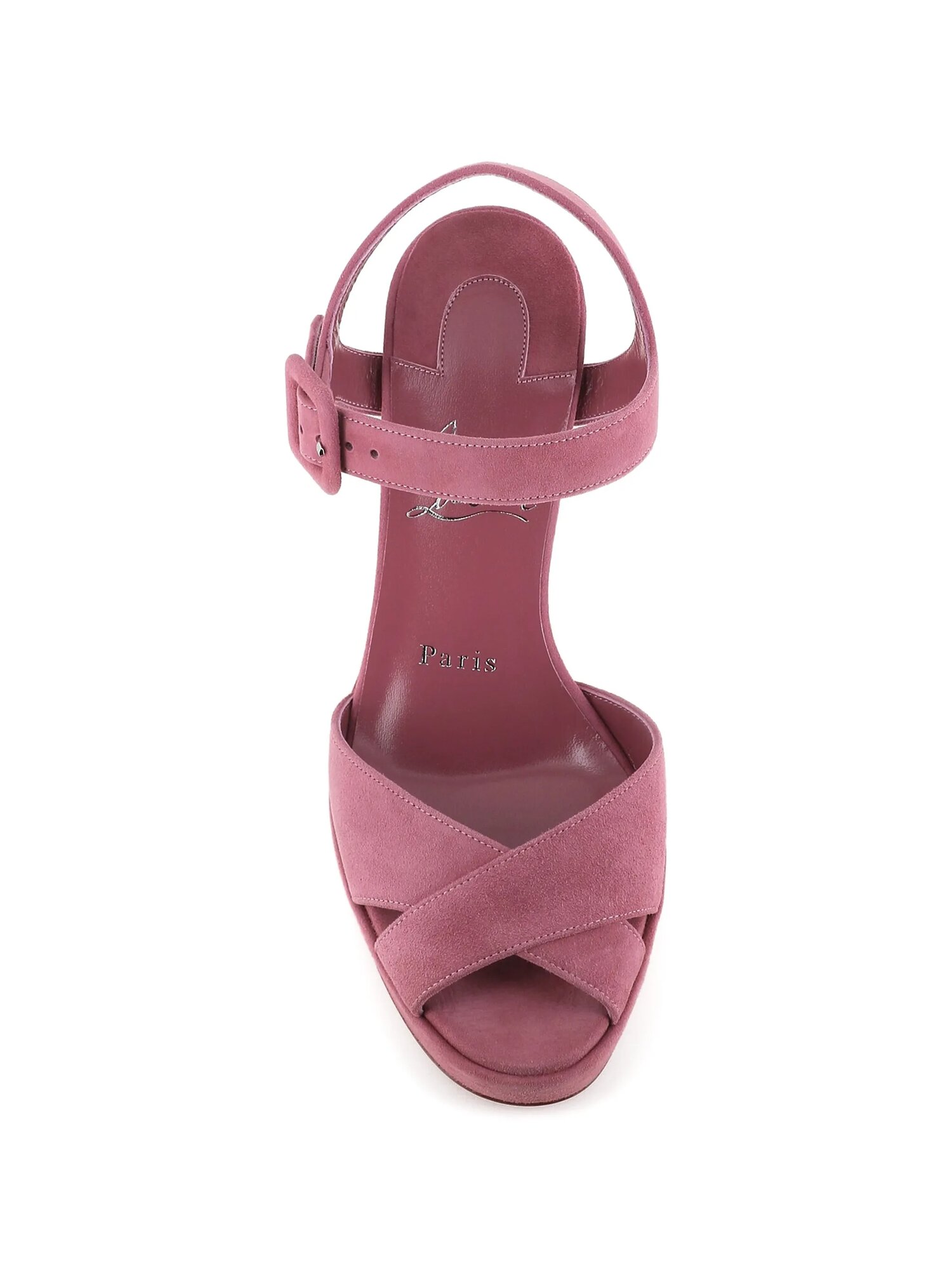 Босоножки Christian Louboutin Buckle strap sandals, размер 38.5, розовый — фото 1