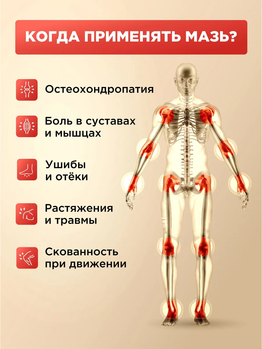 Мазь от пяточной шпоры с желчью 55г
