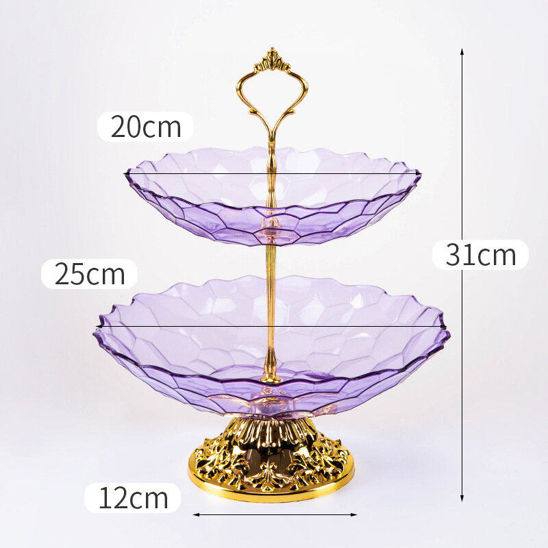 Многоярусная подставка в европейском стиле для гостиной, подставка для фруктов, современная и стильная тарелка для сухофруктов, фруктовница, корзина для фруктов.