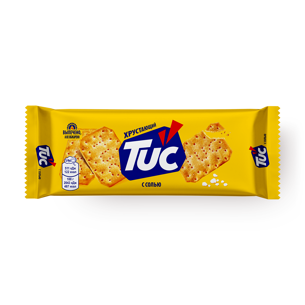 Крекеры TUC Original, с солью, флоу-пак, вес 100 г, 1 упаковка