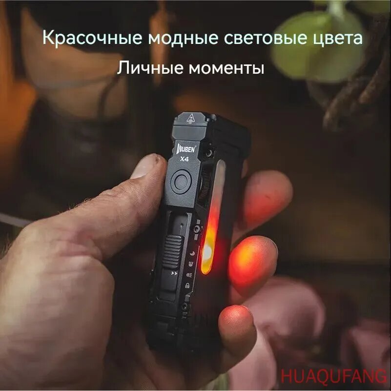 Фонарь ручной WUBEN X4 1500 люменов LED для кемпинга, рыбалки, охоты, туризма, серый — фото 1