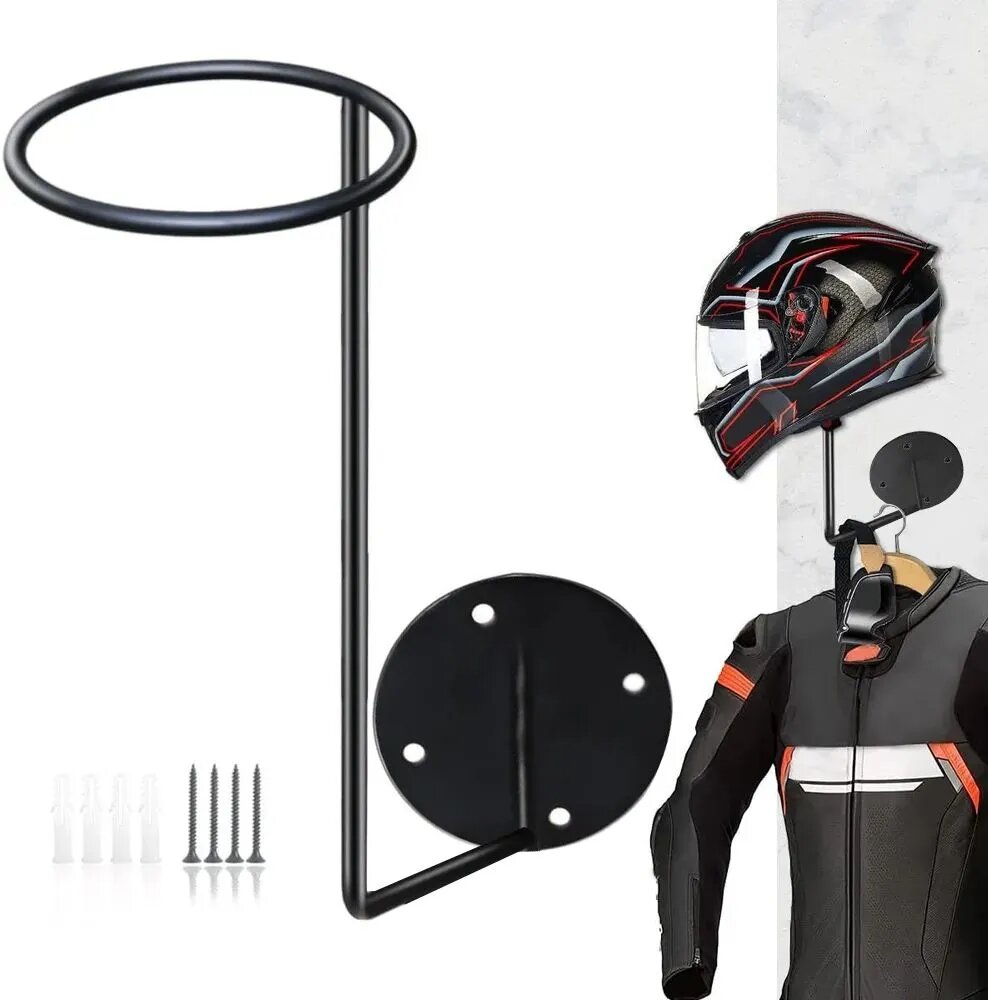 Держатель для шлема, аксессуары для мотоциклов, металлическая стойка с настенным креплением