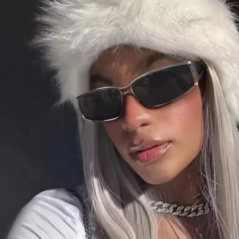 Солнцезащитные очки Y2K стимпанк Black