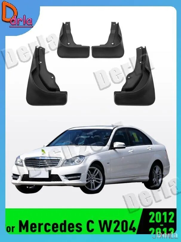 Брызговики, арт. For Mercedes C Class W204 2007-2013 Sport, 4 шт.