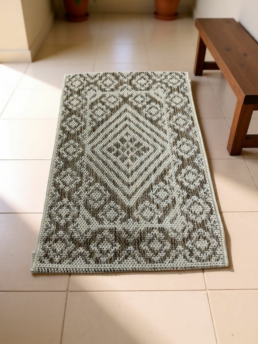 Ковер тонкий циновка 40х60 см, безворсовый