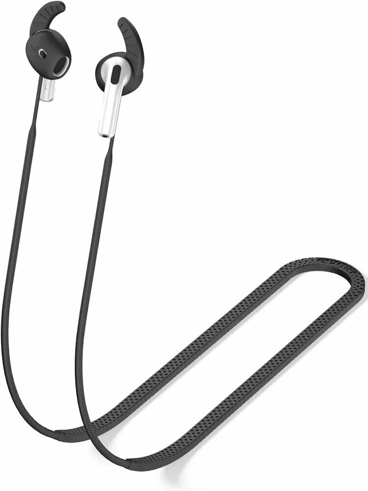 Силиконовый шнурок держатель для беспроводных наушников Airpods 4 амбушюры ремешок крепление