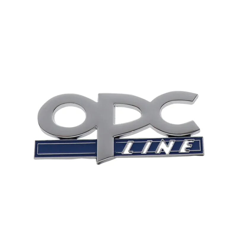 Эмблема OPC LINE chrome-blue для Opel