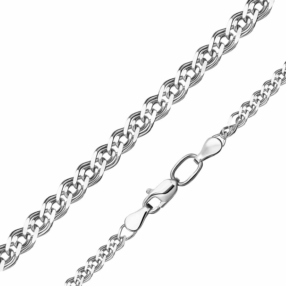 Цепь белое золото, 585 проба, родирование