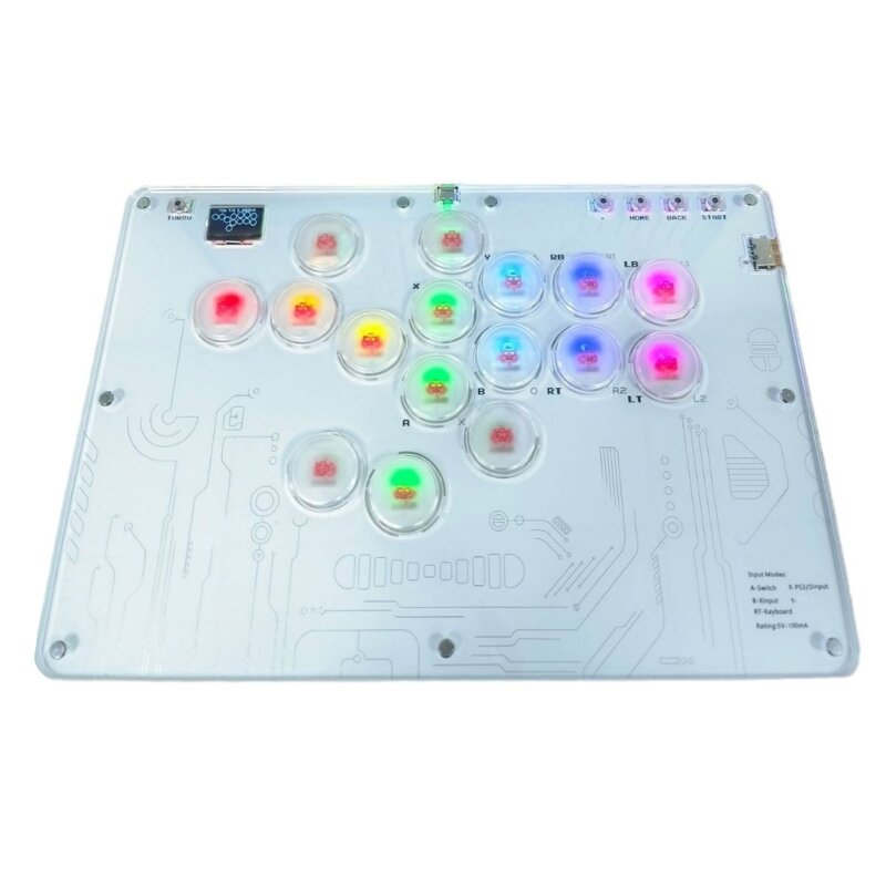 Аркадный Джойстик Fight Stick для ПК 16-Клавишный Игровой Контроллер Joystick Arcade Stick с Функцией