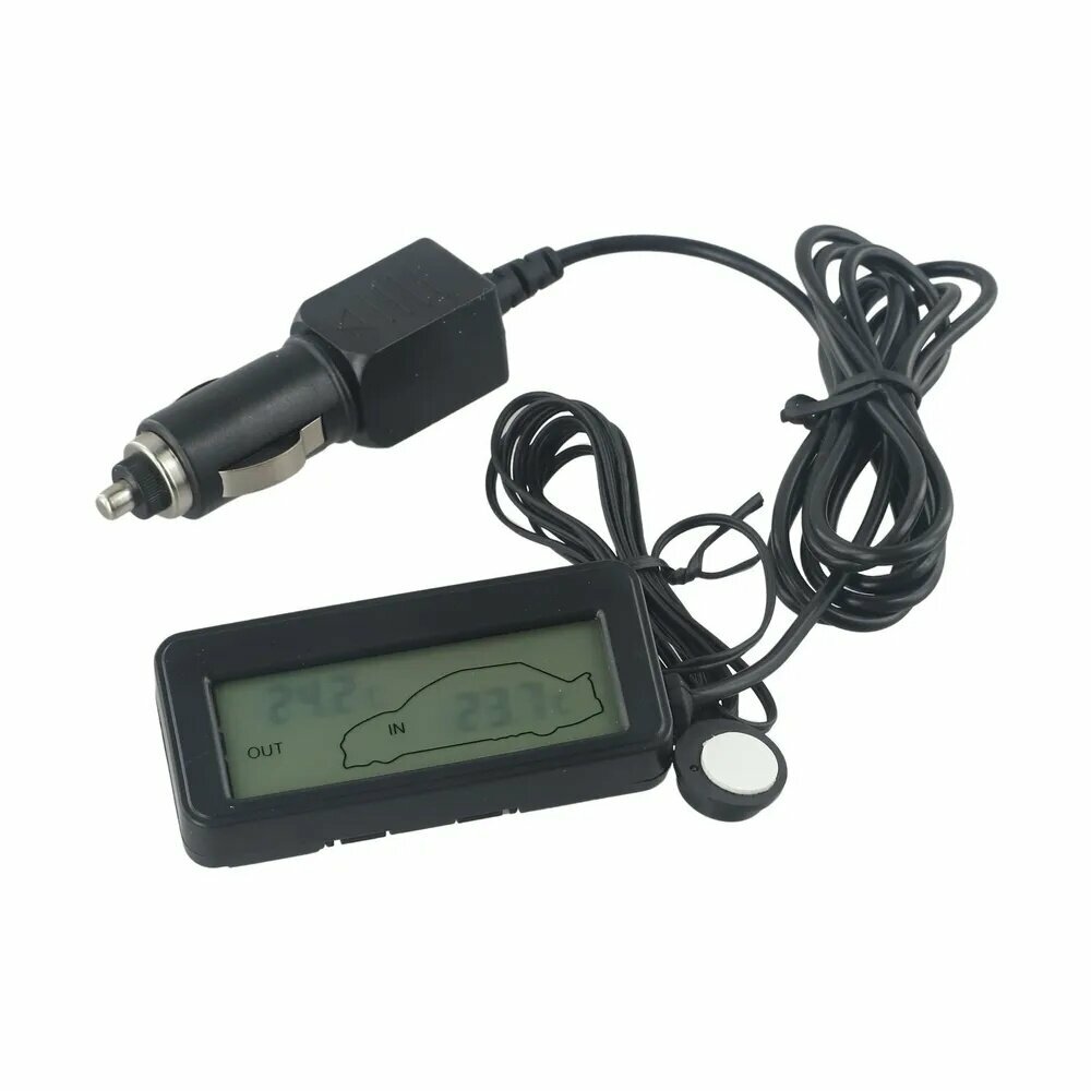 Термометр Автомобильный термометр 12v с цифровой подсветкой ЖК-дисплея автомобиля внутри и снаружи